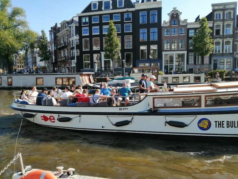 Amsterdam: The Bulldog Boat With 2 Drinks (420 Friendly) - Key Points