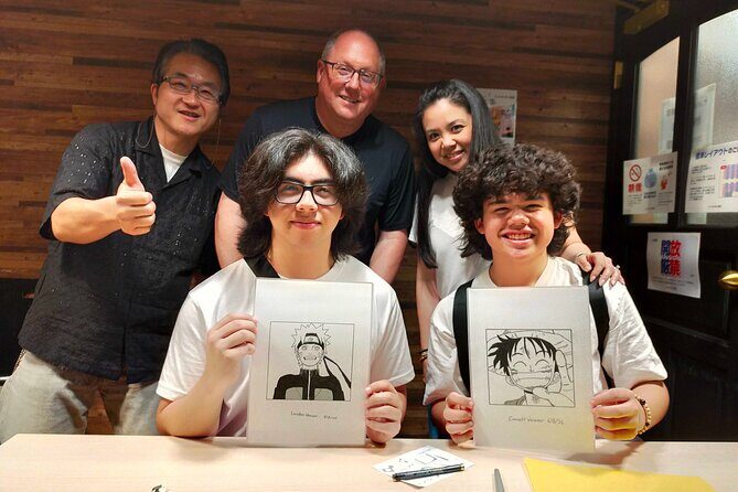Anime Manga Spot Tour and Manga Drawing Class in Shibuya