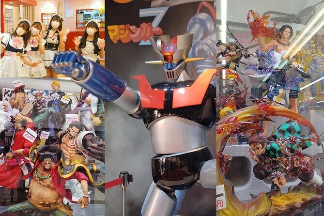Anime shopping tour in Osaka: figures, Manga, Maid Cafe, Knife - Key Points