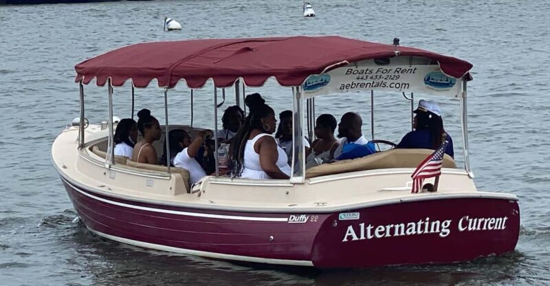 Annapolis: Electric Boat Rental - Duffy Sun Cruiser - 10ppl - A Calm and Comfortable Way to Discover Annapolis Waterways