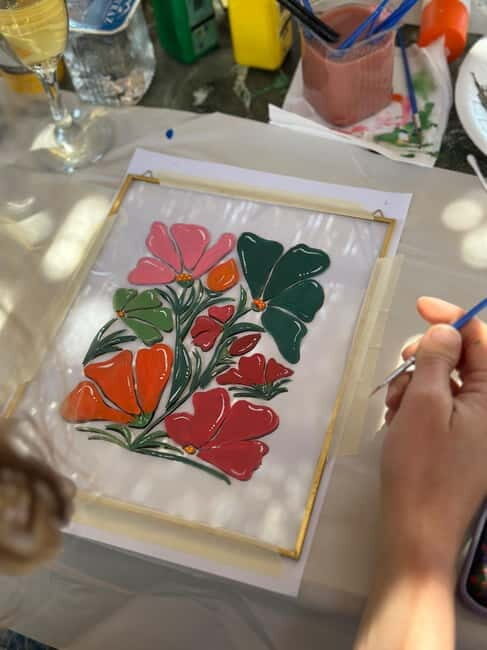 Antalya: Frame Glass Painting Workshop with Turkish Tea - The Overall Value