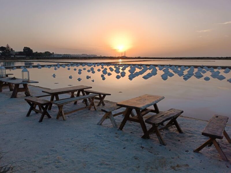 Aperitif in a old tub of salt in Marsala - Exploring the Salt Pans of Marsala: What You Can Expect