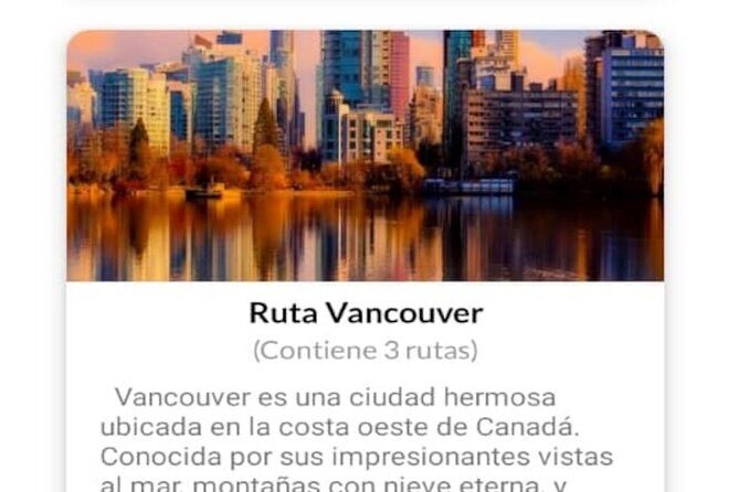 APP Self-Guided Routes Vancouver with audio guide - Itinerary Breakdown: What to Expect at Each Stop