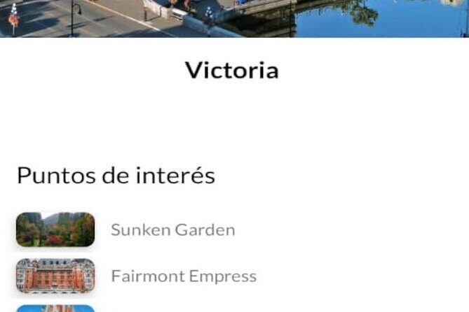APP Self-Guided Routes Victoria with audio guide - Authentic Voices and User Experiences