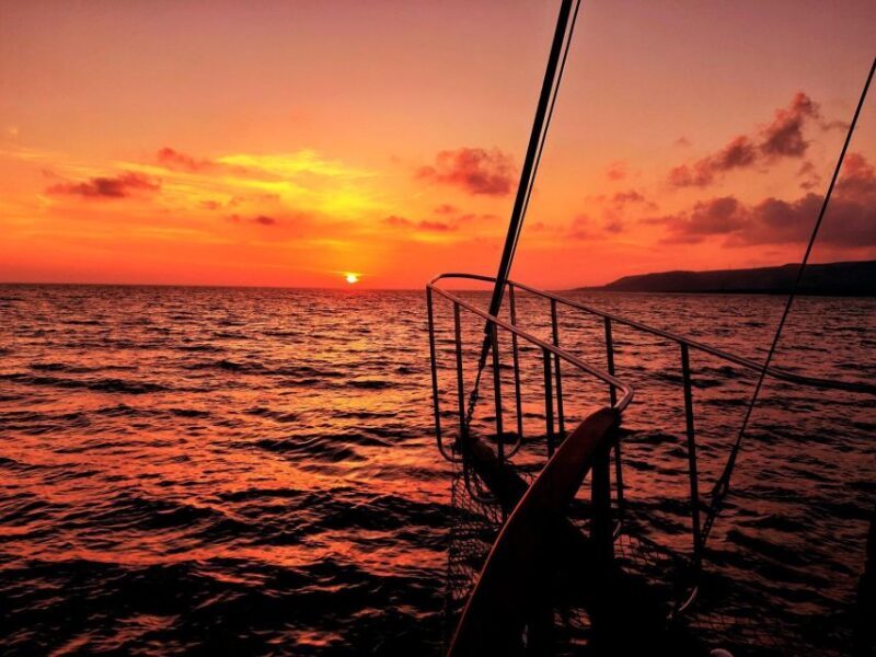 Argostoli: Sunset Cruise with Swim Stops, Dinner, and Wine - The Bottom Line