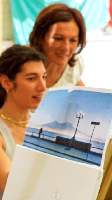 Art Workshop in Naples city centre with Aperitif - The Sum Up