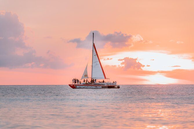 Aruba Happy Hour Sunset Sail with Savory Bites and Cocktails - Key Points