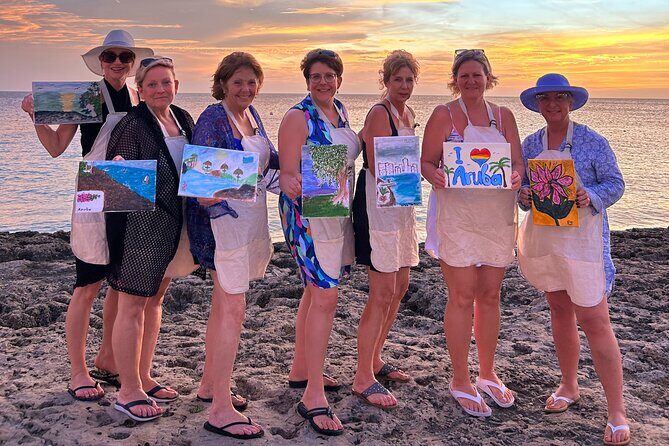 Aruba's Finest Sip and Paint Experience by the Beach - Key Points