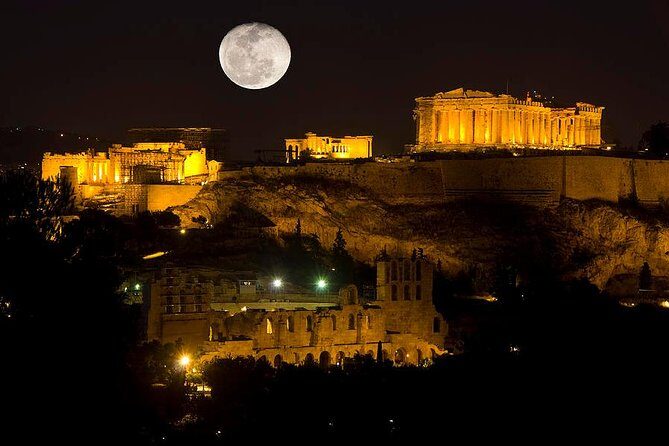 Athens By Night Driving Tour (Highlights) , and Dinner time - Discovering Athens Under the Night Sky