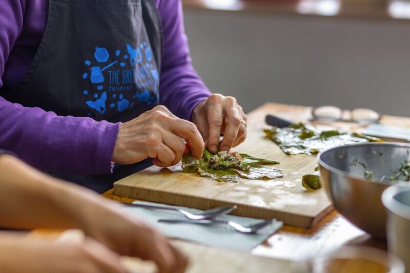 Athens: Food Market Visit and Cooking Class with Wine - Key Points