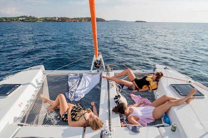 Athens Private Full day Catamaran cruise with meal & drinks - The First Swim Stop: Agia Marina Bay, Aegina