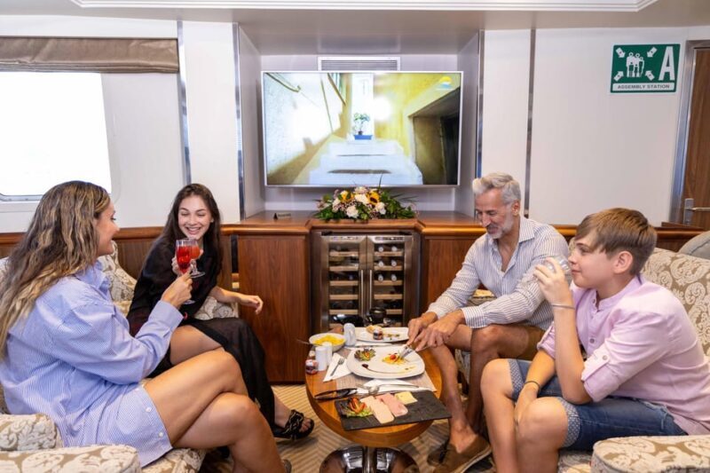 Athens: Saronic Islands Cruise with VIP Area Seating & Lunch - The Cruise Experience: Comfort, Entertainment, and Convenience