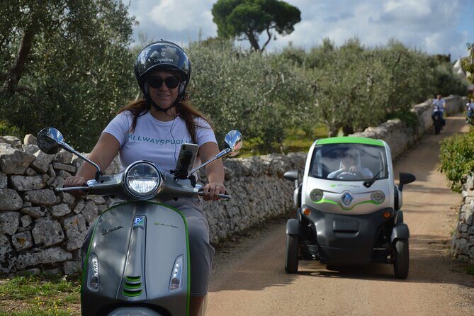 Audio Tour Alberobello with Bee Calessino/ e-Vespa /Fiat Mickey Mouse - An Authentic and Comfortable Way to Discover Alberobello