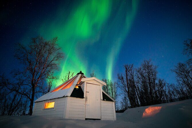 Aurora Crystal Lavvo Overnight stay with snowmobile trip - Key Points