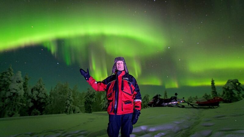Auroras Northern Lights in Saariselka - Reaching the Dark Sky Site