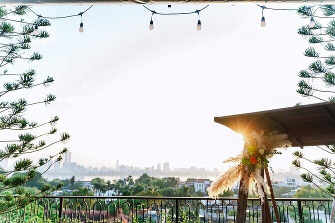 Authentic Bun Cha Hanoi making - with skyline view of Westlake - A Deep Dive into the Experience