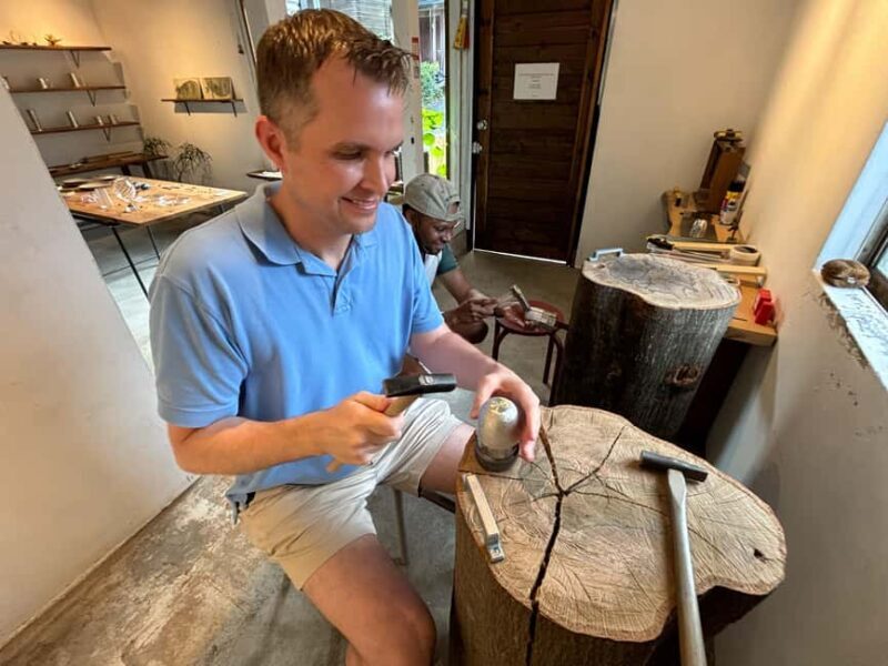 Authentic Pewter Sake Cup Experience with a Kyoto Artisan - The Workshop Environment and Experience