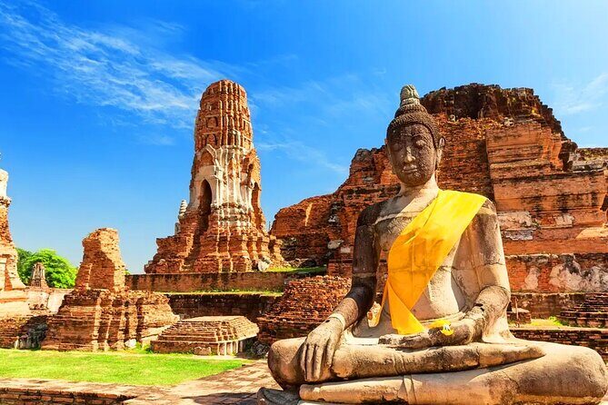 Ayutthaya 5 Temples and Night Market Day Tour from Bangkok - Key Points