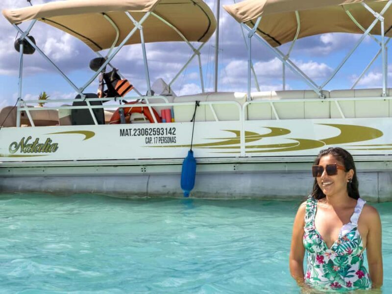 Bacalar: Group Pontoon Excursion + The First Hotel + Ojo de Agua - Key Points