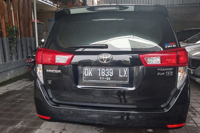 Bali Car Charter With Toyota Innova - Key Points