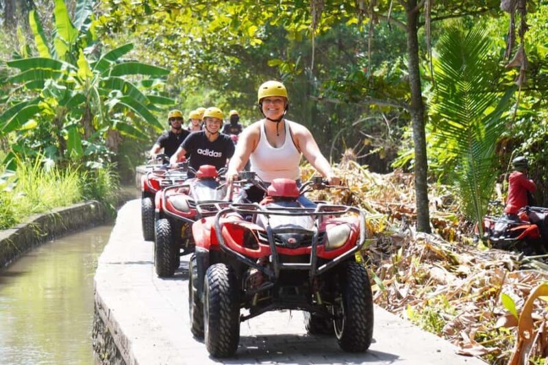 Bali Quad BIKE :ATV Ride in Ubud through Tunnel, Rice Fields - The Scenic Highlights of the Tour