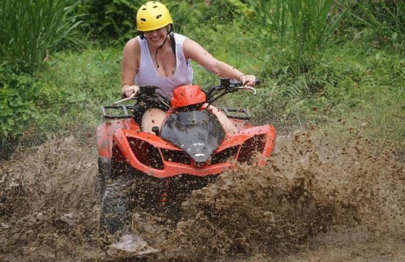 Bali Quad Bike Through Gorilla Cave And Waterfall - Key Points