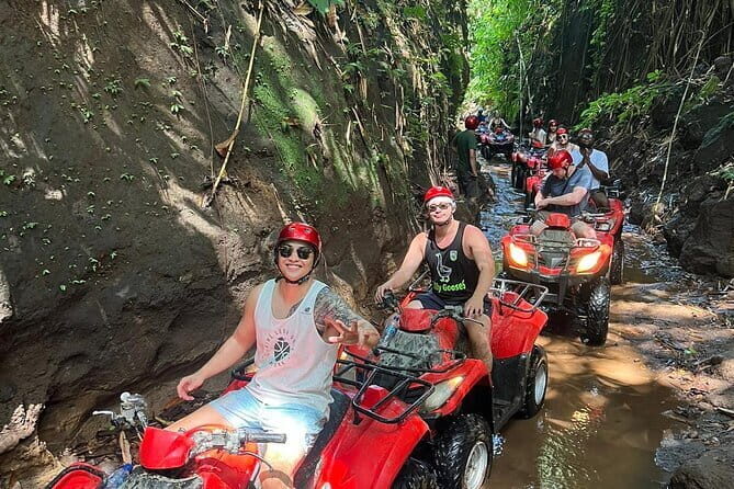 Bali Quad Bike with Cave and waterfall Experience - Key Points