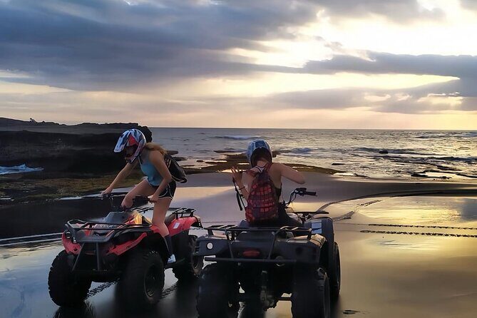 Bali Sunset ATV Ride Through Beach,Rice field and Local Village - Key Points