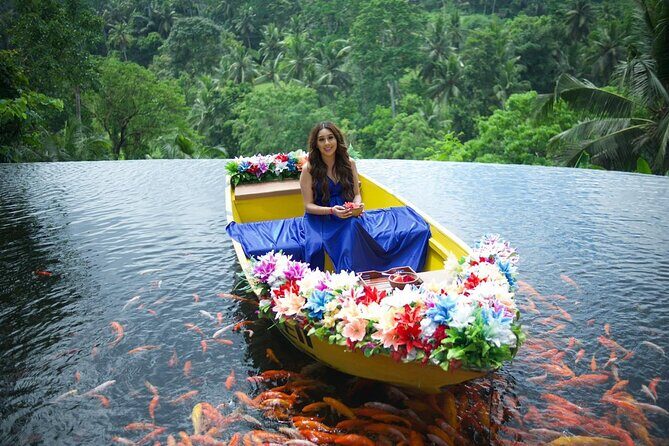 Bali Swing, Koi Boat Photo, Monkey Forest and Waterfall Ubud Tour - The Complete Ubud Day Tour Experience