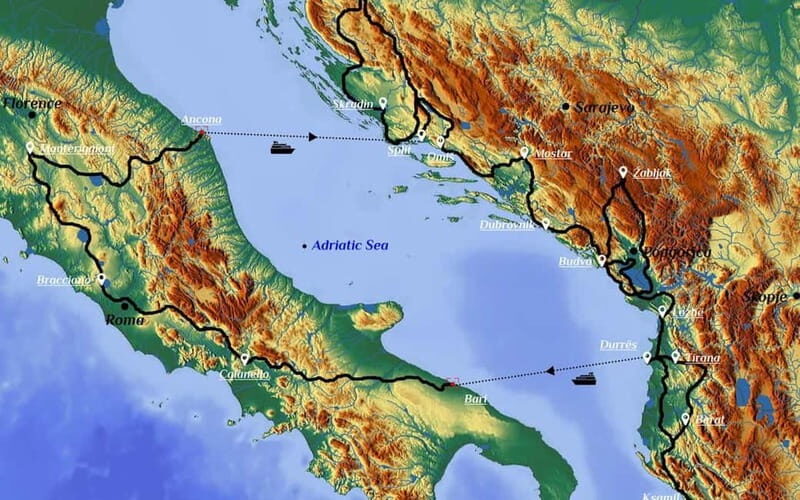 Balkans - Italy: 17-Days Motorcycle Tour 14.05.26 - 31.05.26 - Introduction
