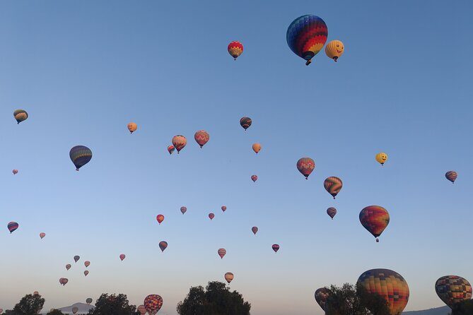 Balloon Flight and Guided Tour of Archaeological Area Grotto Visit - An Aerial Perspective: Flying Over Teotihuacan