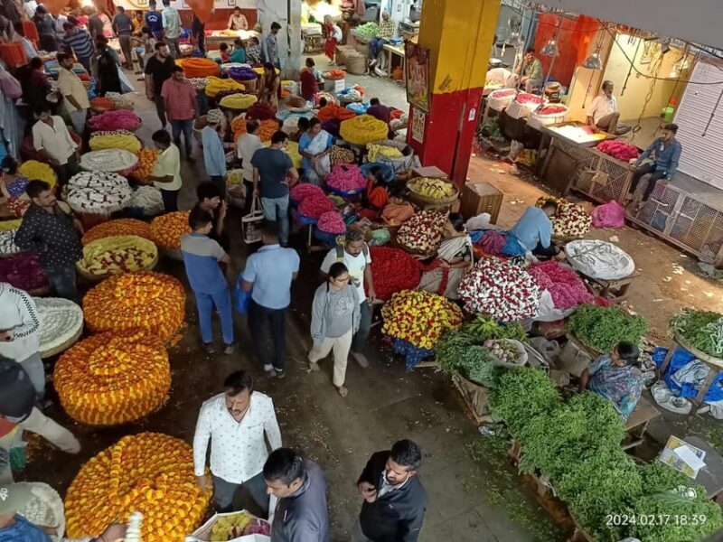 Bangalore- Food street walk and market visit in evening - Key Points