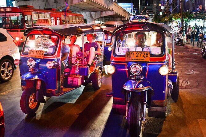 Bangkok After Dark Tuk-Tuk Temples, Markets & Street Food - Key Points