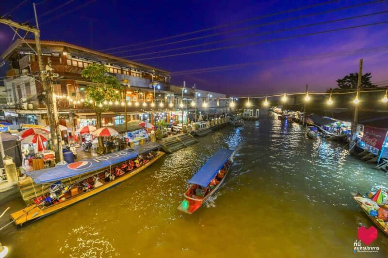 Bangkok: Amphawa Floating & train Market & Firefly Boat Tour - Key Points