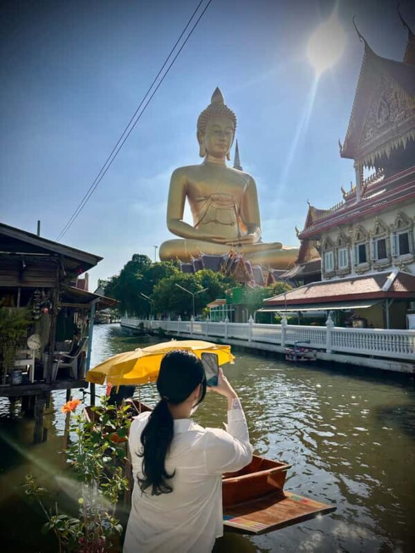 Bangkok: Big Buddha Paknam & Scenic Boat Ride Canal Tour - Key Points