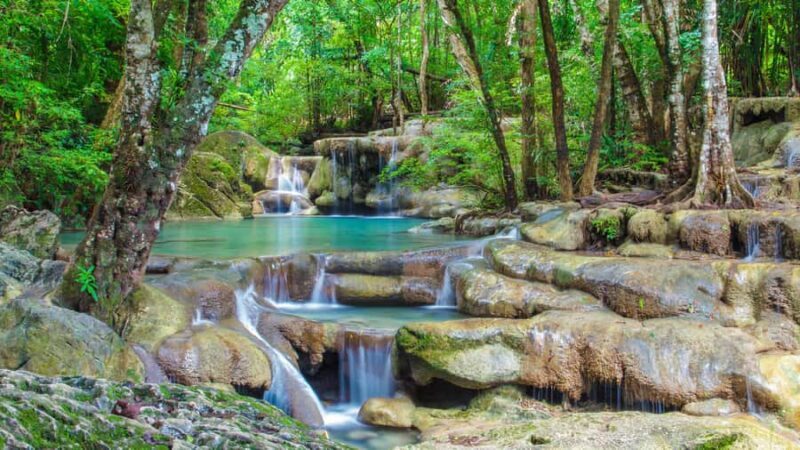 Bangkok: Elephants World & Erawan Waterfall in Kanchanaburi - Key Points