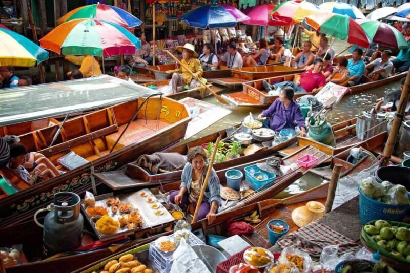 Bangkok Floating & Train Market, Elephant Camp Private Van - The Sum Up
