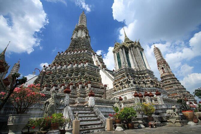Bangkok Three Temples Tour with Grand Palace & Heritage Cruise - Key Points