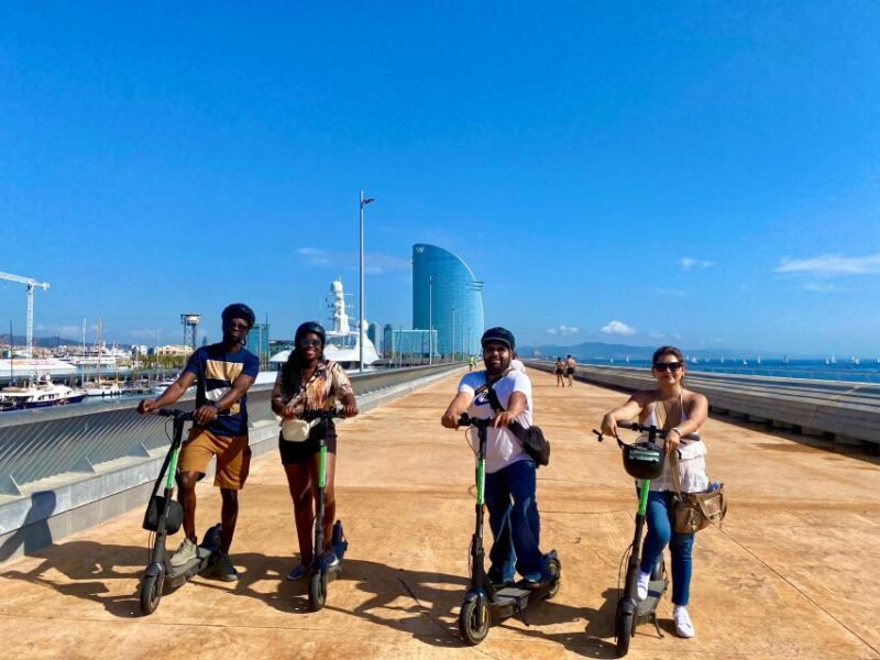 Barcelona: beach E-bike or E-Scooter Tour - Key Points