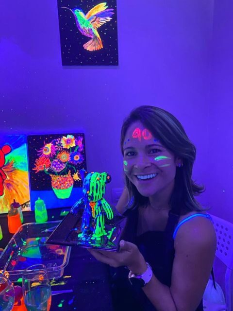 Barcelona: Bear-brick Fluorescent Painting | Wine and Art - The Value and Why It Works
