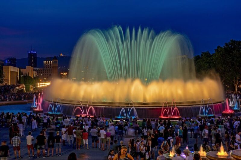Barcelona Cable Car Sky Views, Magic Fountain & Castle Visit - Montjuïc Castle and Sunset Views