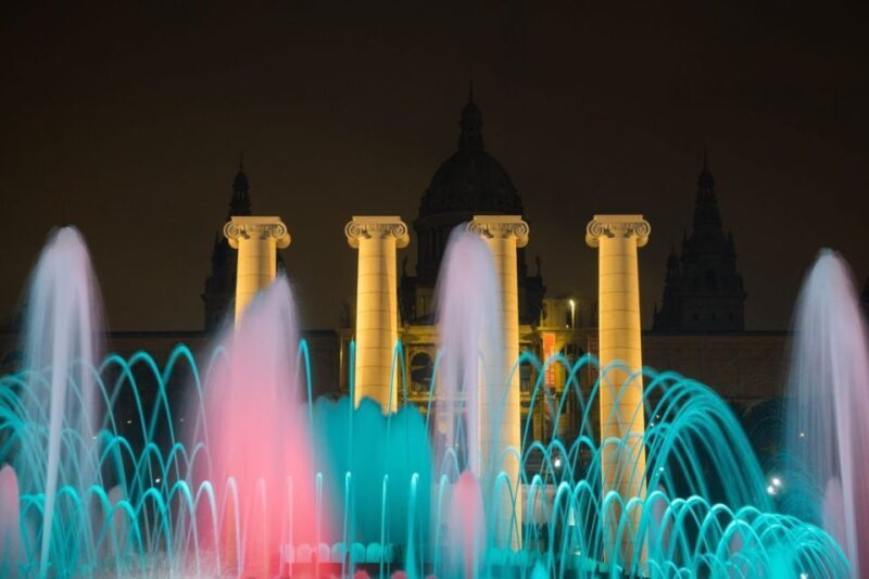 Barcelona Cable Car Sky Views, Magic Fountain & Castle Visit - The Magic Fountain Show