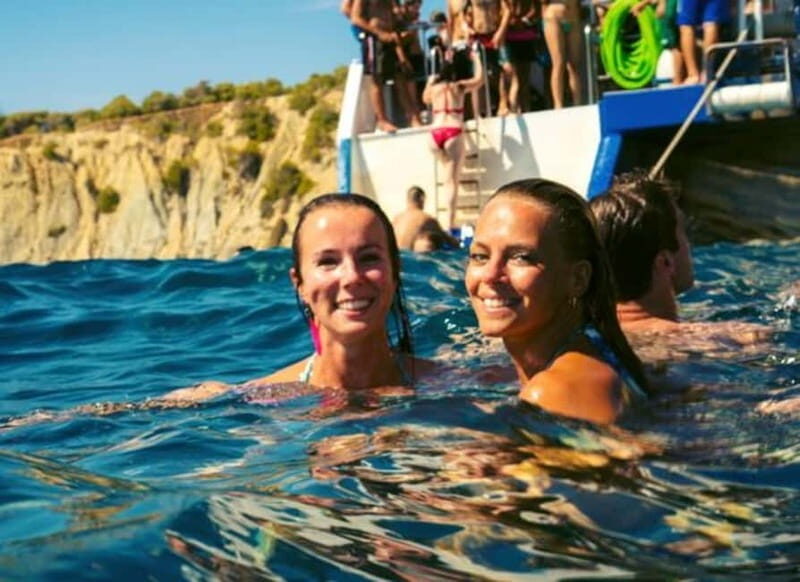 Barcelona: Charcuterie, Swim & Party Boat - Key Points
