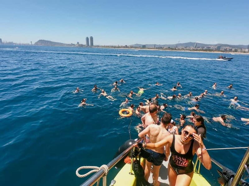 Barcelona: Charcuterie, Swim & Party Boat - The Itinerary: What You Can Expect