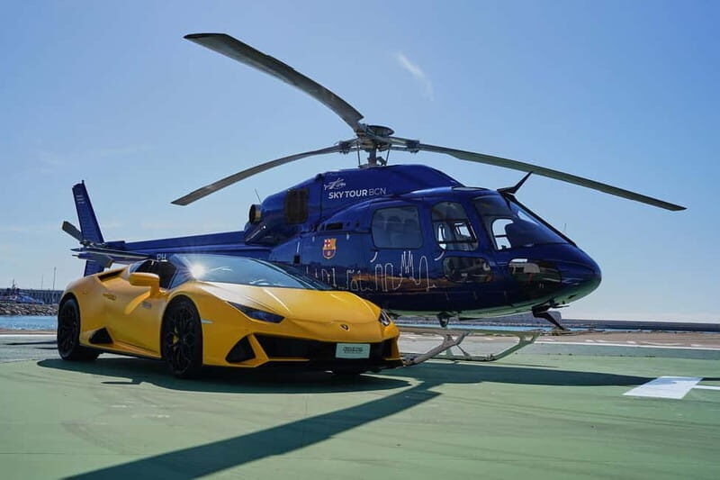 Barcelona: Helicopter and Supercar Driving Experience - An Exciting Blend of Speed and Sky-High Views