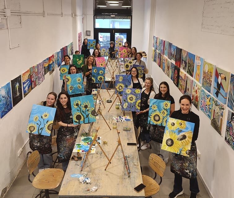 Barcelona: Learn to paint, sip wine, enjoy snacks & music - The Sum Up