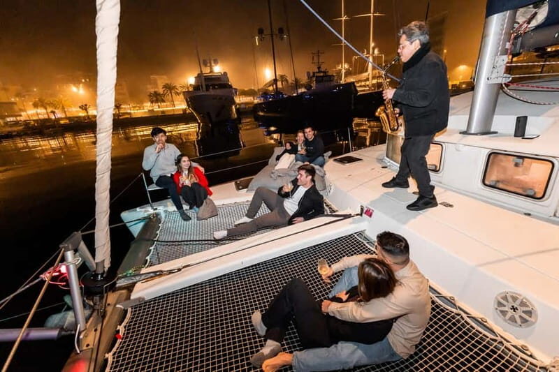 Barcelona: Night Cruise with Live Saxophone & Drink - A Night to Remember on the Water: The Barcelona Night Cruise with Live Saxophone & Drink