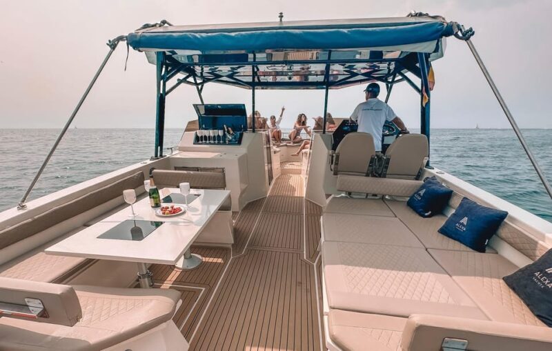 Barcelona: Night on a Catamaran with private dinner and navigation - The Itinerary in Detail