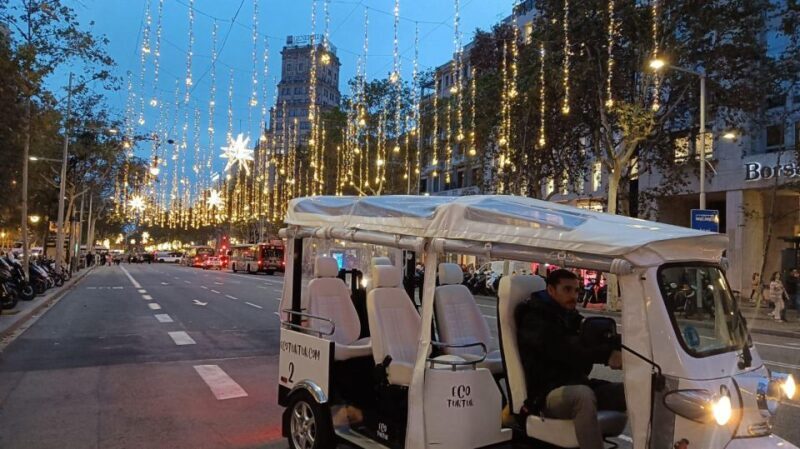 Barcelona: Private Christmas Lights Tour by Eco Tuk Tuk - Transportation and Guide Quality