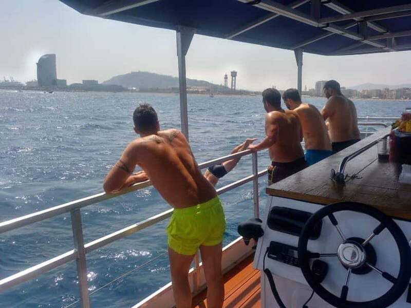 Barcelona: Water Beer Bike Tour, with Friends and Swim - Key Points